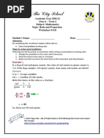 Year 8 Rates and Ratios Worksheet | PDF