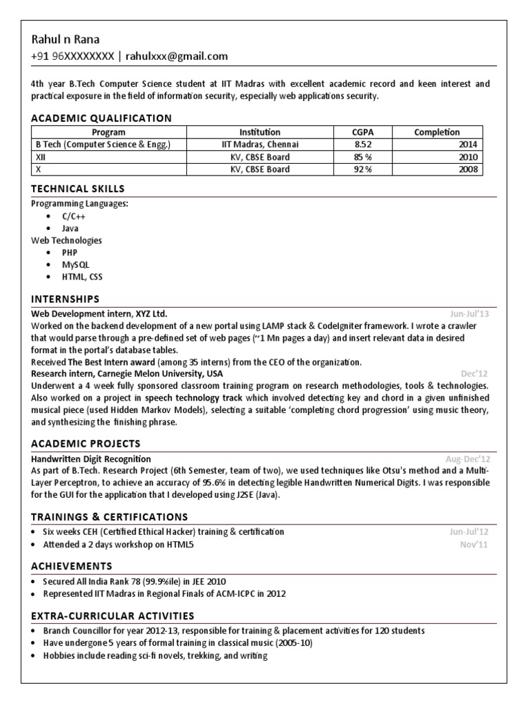 Resume Template 3 | Descargar gratis PDF | Software Development | World ...