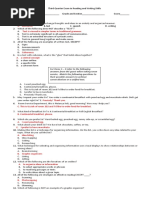 Diagnostic Test - Reading and Writing Skills - With Answer Key | PDF ...