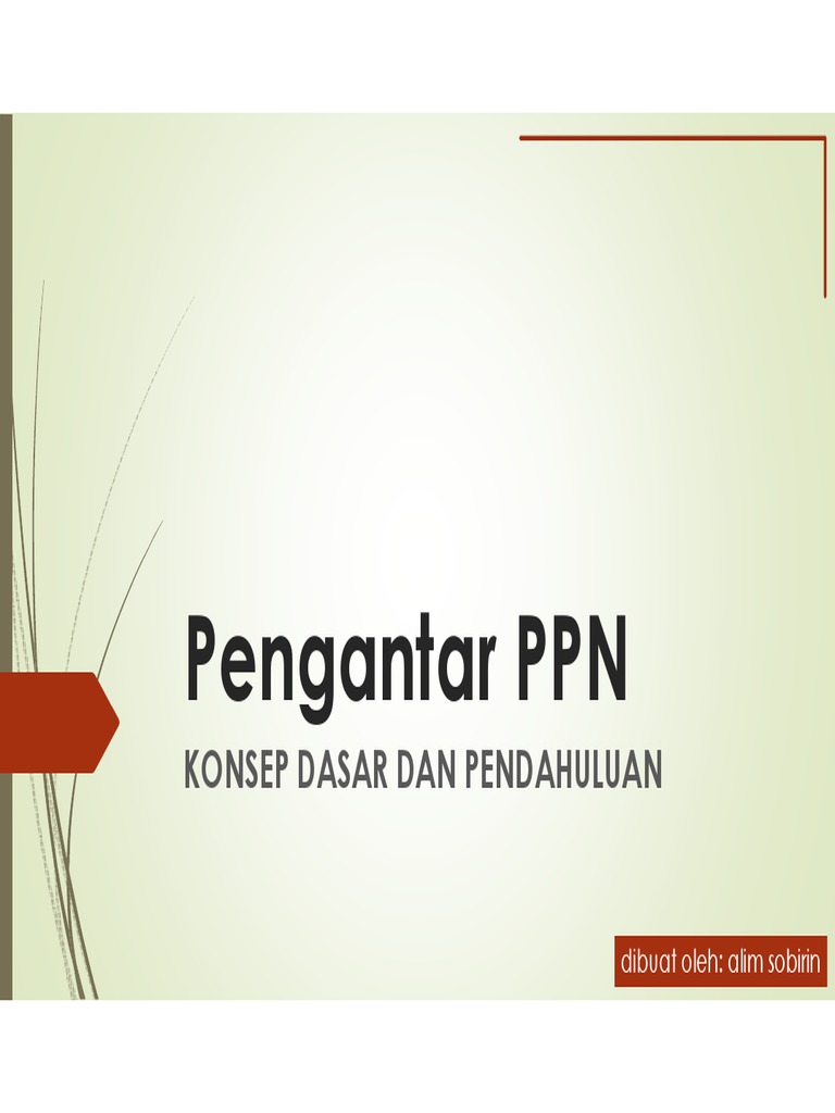 Konsep Dasar Pajak PPN | PDF