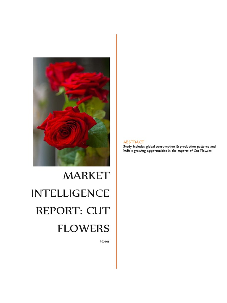 Market Intelligence Report: Cut Flowers: Roses | PDF | Plant Diseases ...