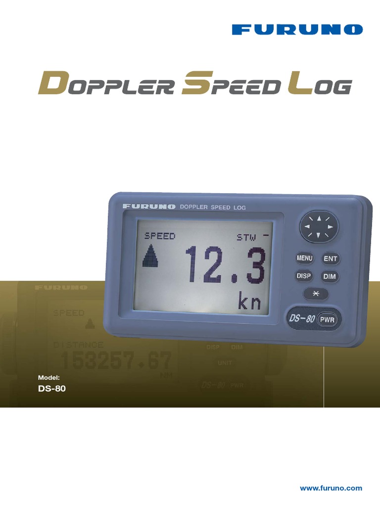 Furuno DS-80 Doppler Speed Log: Technical Specifications and ...