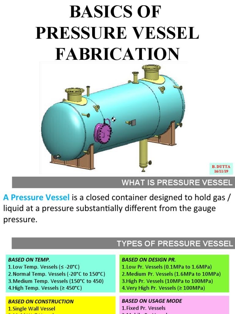 PR VESSEL FABRICATION - Awareness Session - 16.11.19 | PDF | Pipe ...