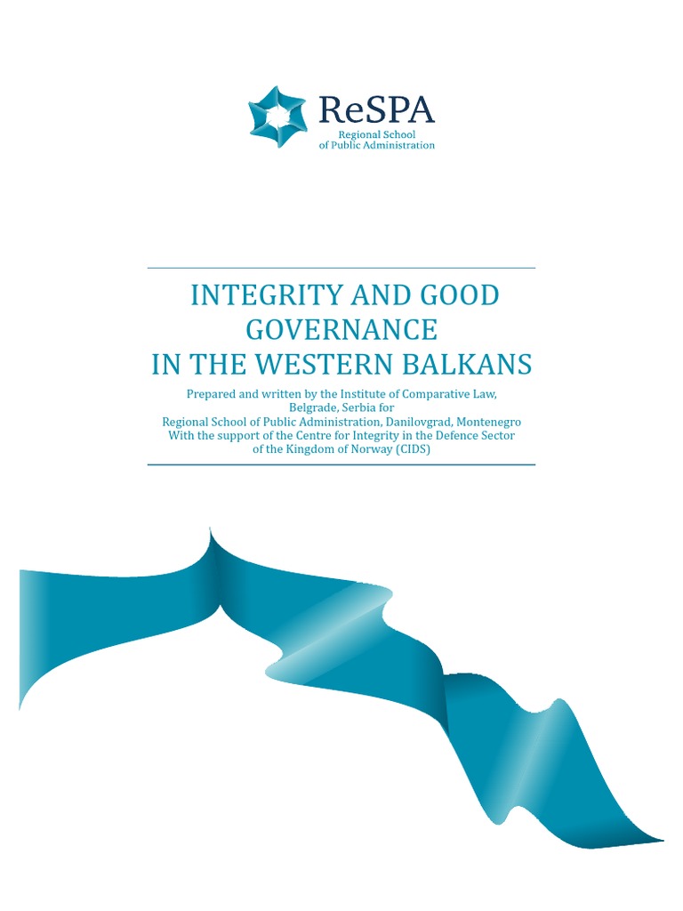 Integrity and Good Governance in The WB | PDF | Civil Service | Recruitment