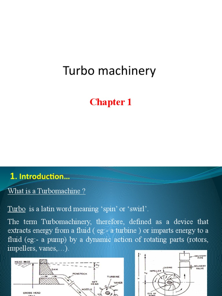 Chapter 1 - Introduction | PDF | Turbomachinery | Turbine