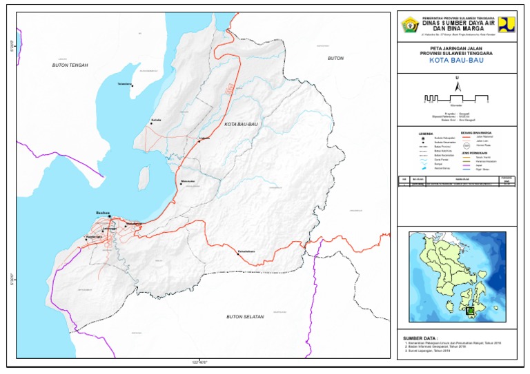 Peta Kota Baubau, Sulawesi Tenggara | PDF