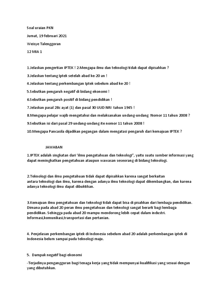 Tugas PKN | PDF | Politik | Ilmu Sosial