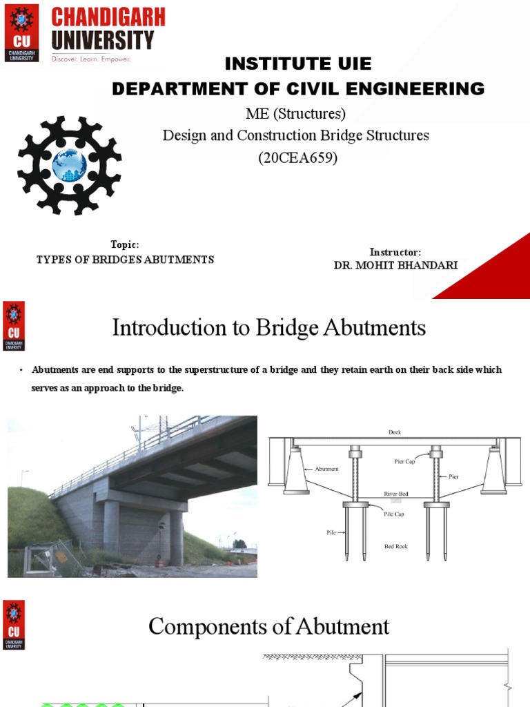 Types of Bridge Abutments: Classification and Design Considerations ...