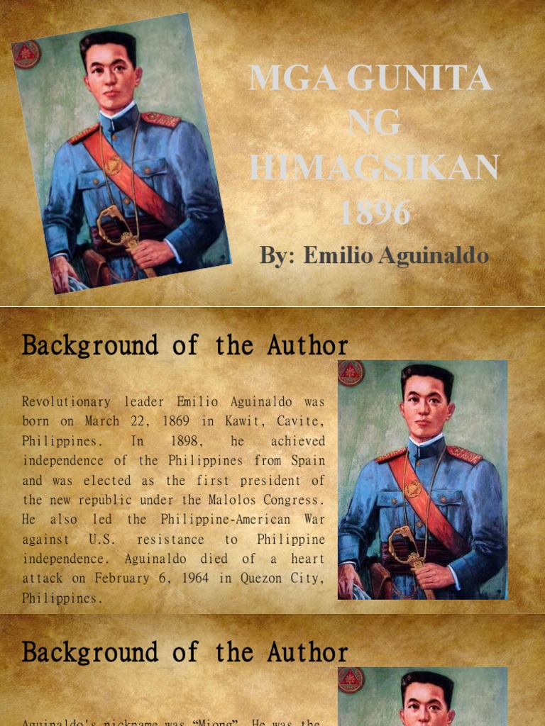 Mga Gunita NG Himagsikan 1896: By: Emilio Aguinaldo | PDF | Philippines | Unrest