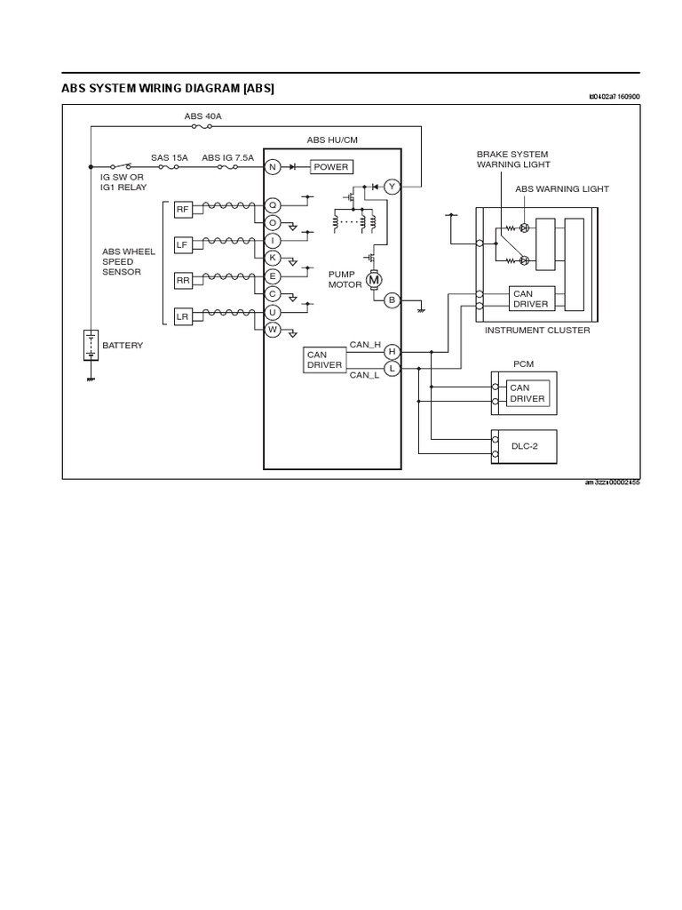 Abs System Wiring Diagram (Abs) | PDF