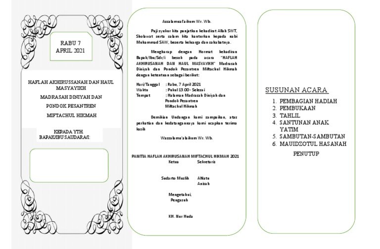 Undangan Haflah | PDF