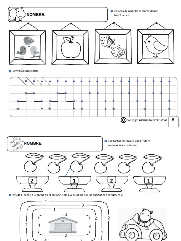 Fichas Infantil 5 Años para Imprimir Serie 2 | PDF