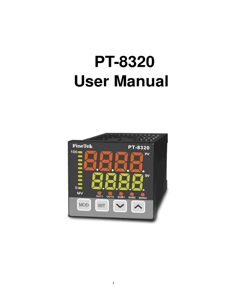 PT-8320 Manual | Download Free PDF | Thermocouple | Parameter (Computer Programming)