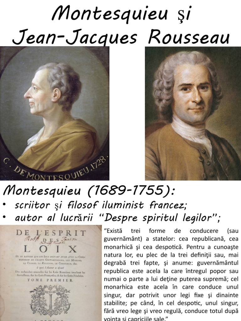 17-Montesquieu Si Jean-Jacques Rousseau | PDF