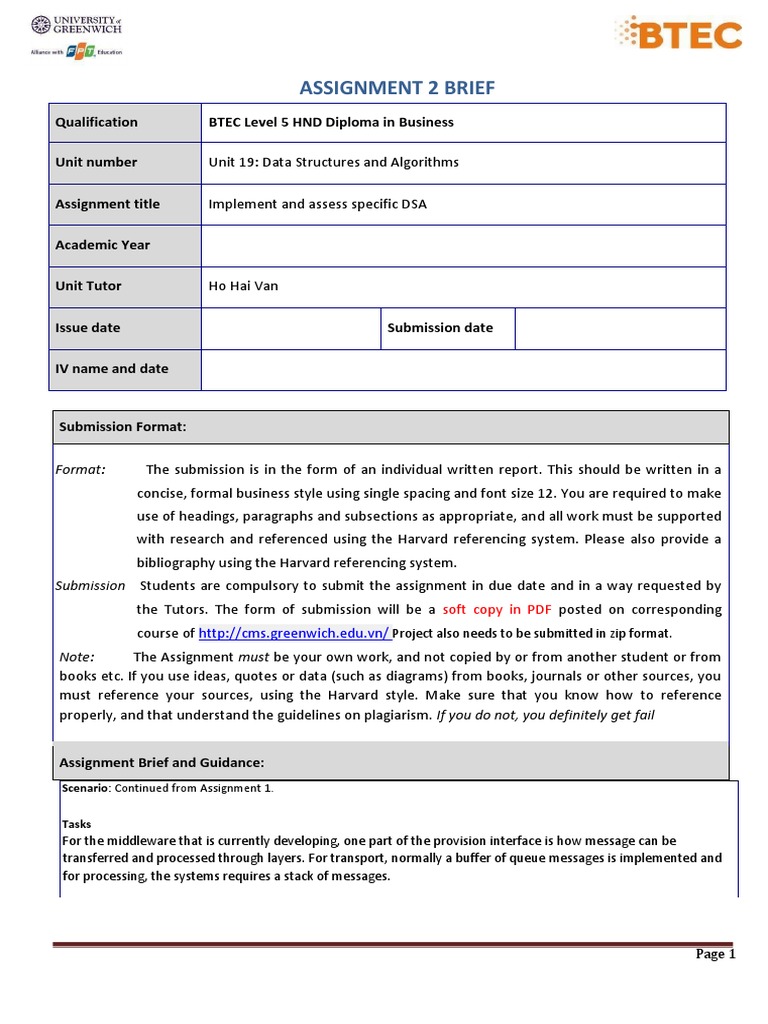 Unit-19 Assignment brief 2 - đã chuyển đổi | PDF | Control Flow | Algorithms