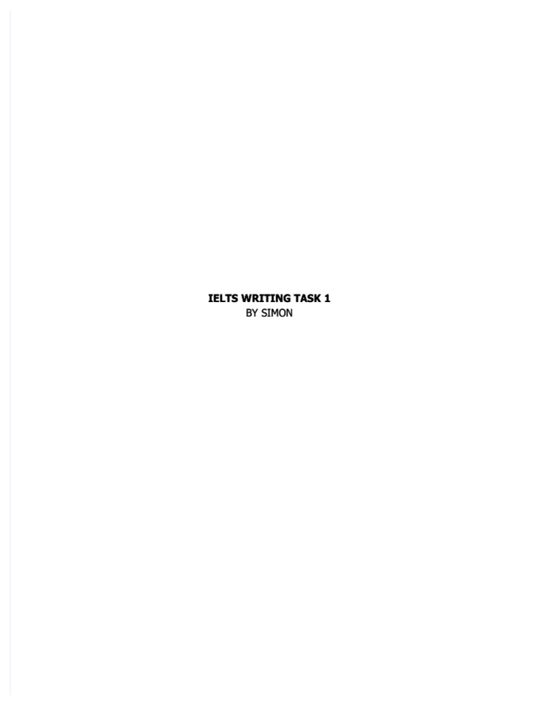 PDF Ielts Writing Task 1 Simon | PDF