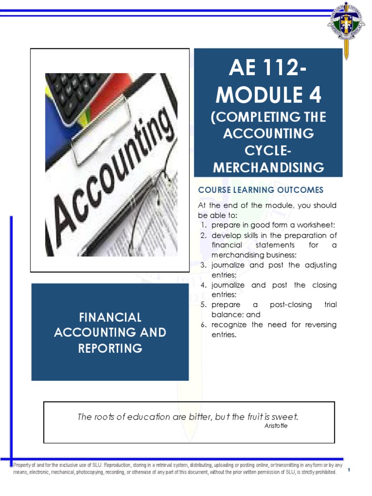 Completing the Accounting Cycle: Merchandising | PDF | Debits And ...