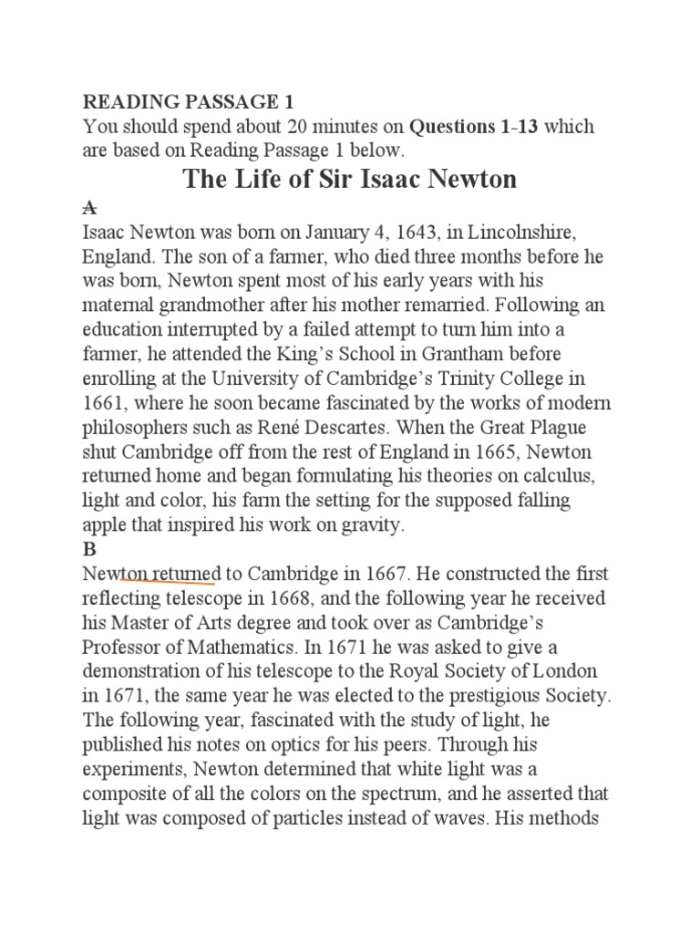 Ielts British Reading | PDF | Antarctica | Isaac Newton