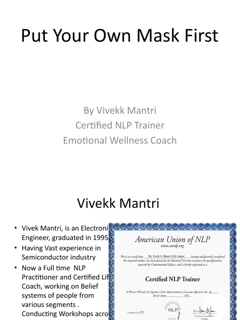 Put Your Own Mask First | PDF