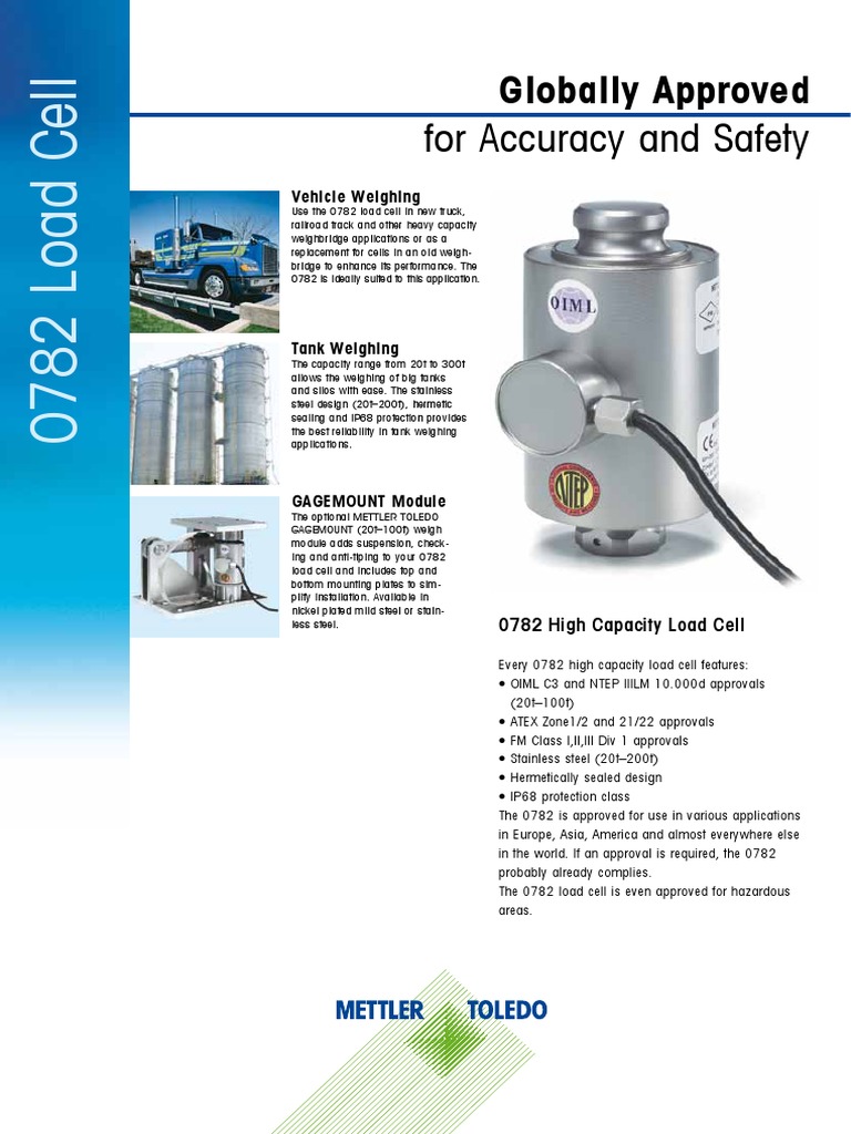 DataSheet - 0782 Load Cell - en - 130801 | PDF | Electrical Engineering ...