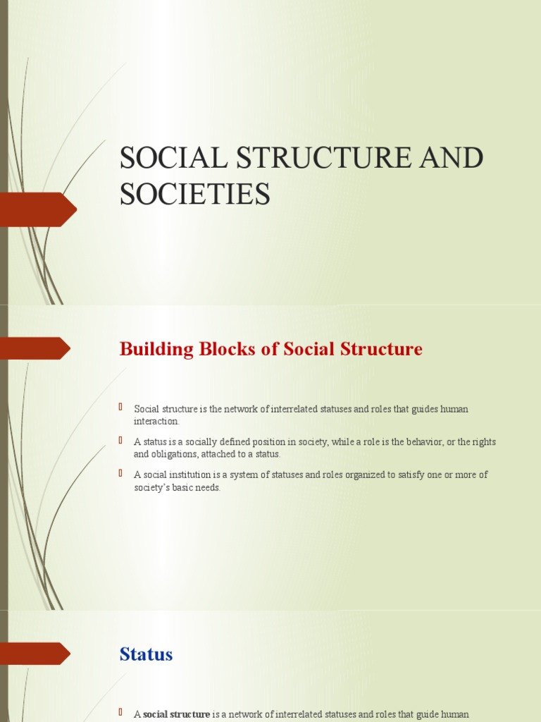 Understanding Social Structure in Society | PDF | Society | Human Nature