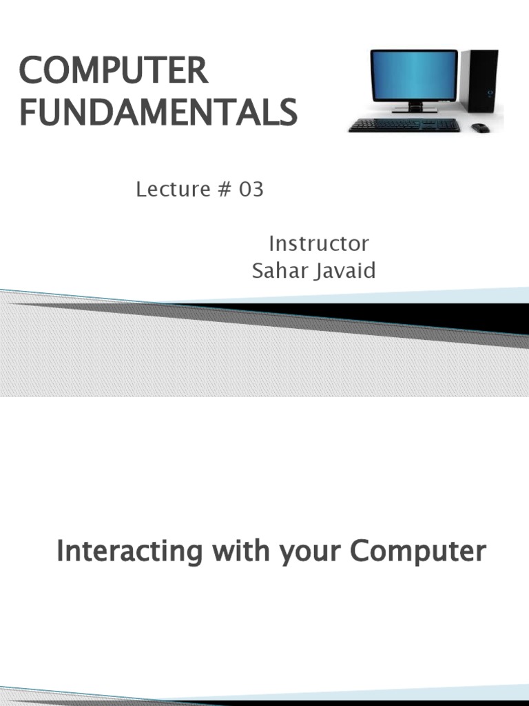 ITC Lec3 | PDF | Computer Keyboard | Information And Communications Technology