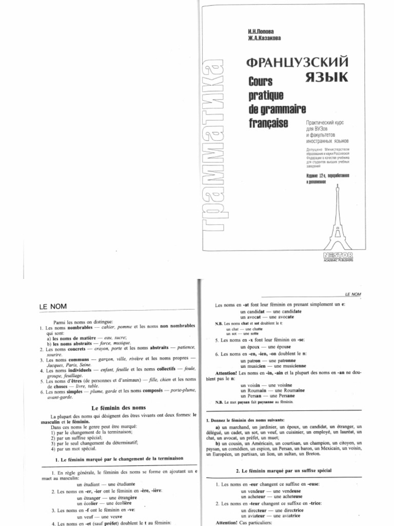 Popova Kazakova - Grammatika 1 | PDF | Genre grammatical | Nombre ...