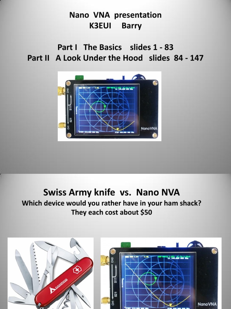 Nano VNA MARC Part I and II May 24 | PDF | Antenna (Radio) | Electrical ...