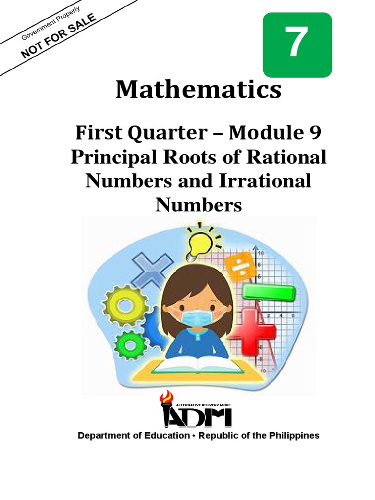 First Quarter - Module 9 Principal Roots of Rational Numbers and ...