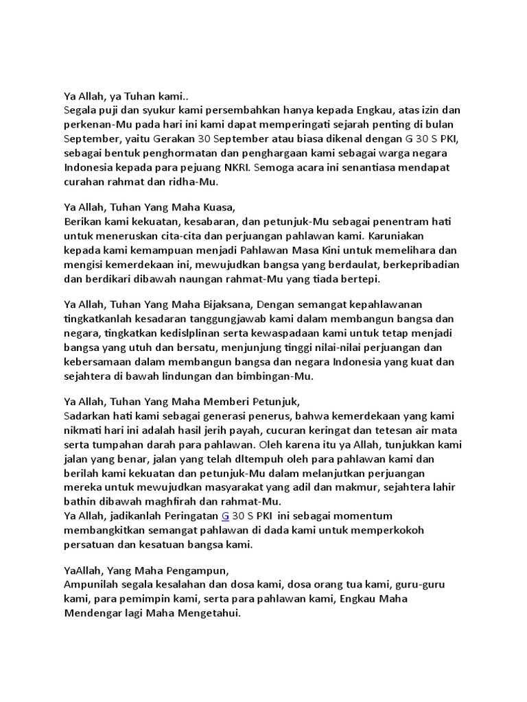 Contoh Doa | PDF