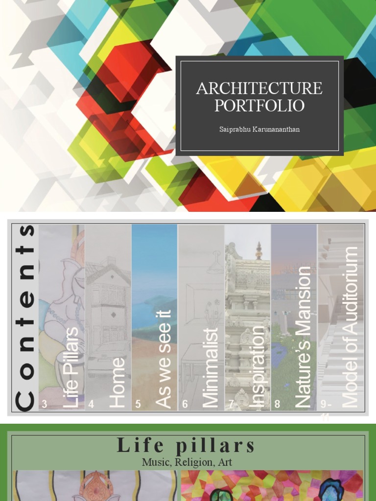 Architecture Portfolio | PDF | Drawing | Paintings