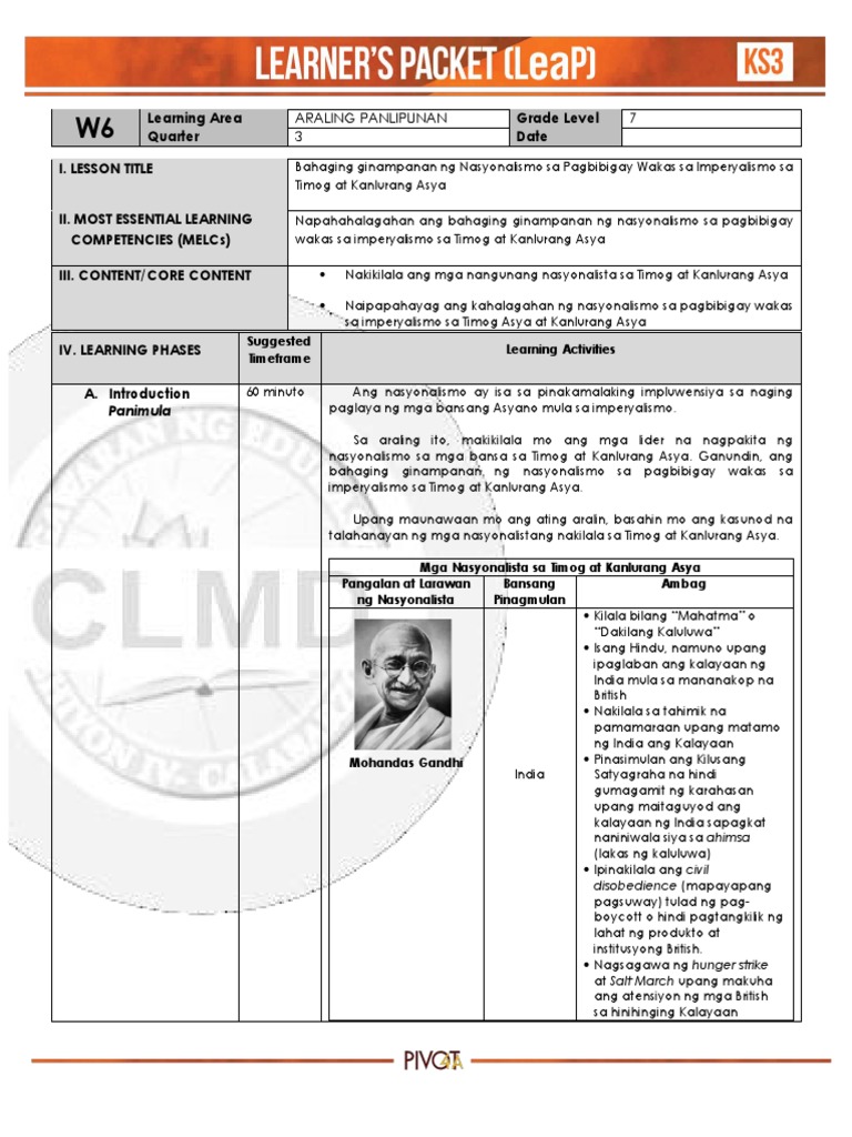 LeaP AP G7 Week6 Q3 | PDF