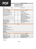 Supervisor Room Inspection Checklist | PDF | Shower | Bathroom