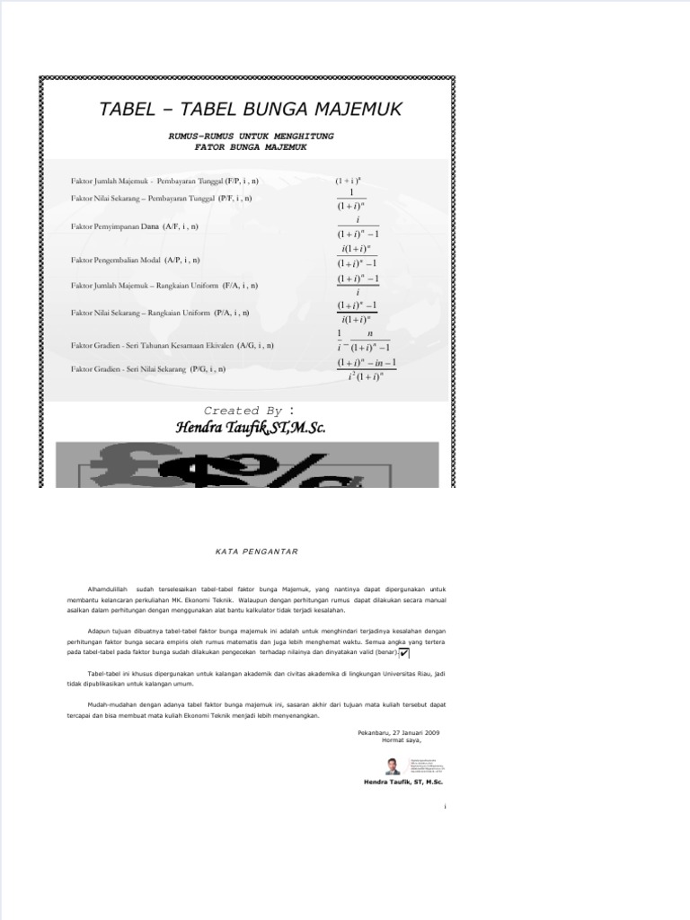 Tabel Bunga Anuitas | PDF