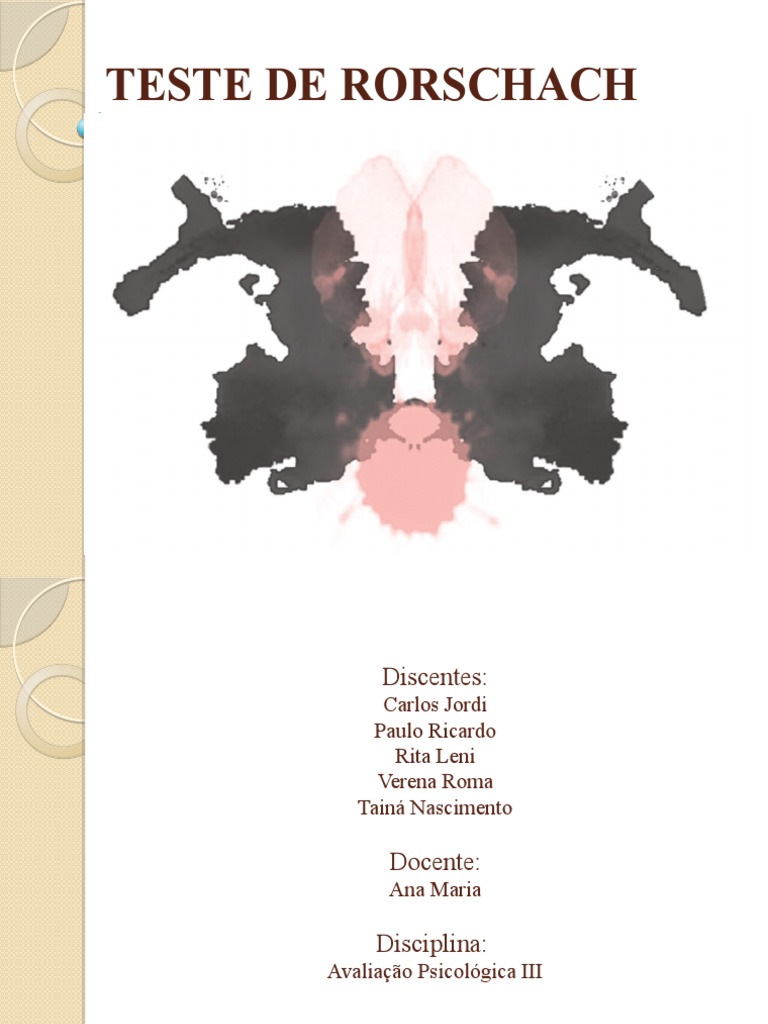 Teste de Rorschach | PDF | Psicologia | Conceitos psicológicos