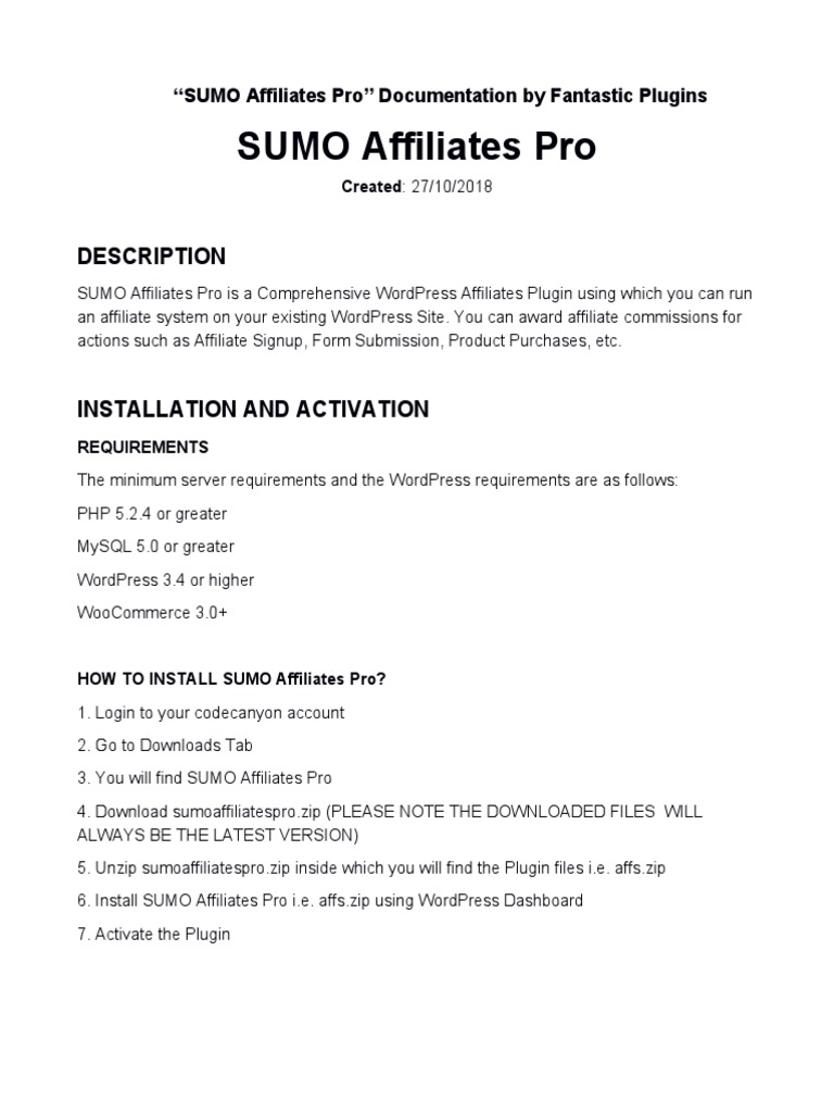 SUMO Affiliation | PDF | Word Press | Qr Code