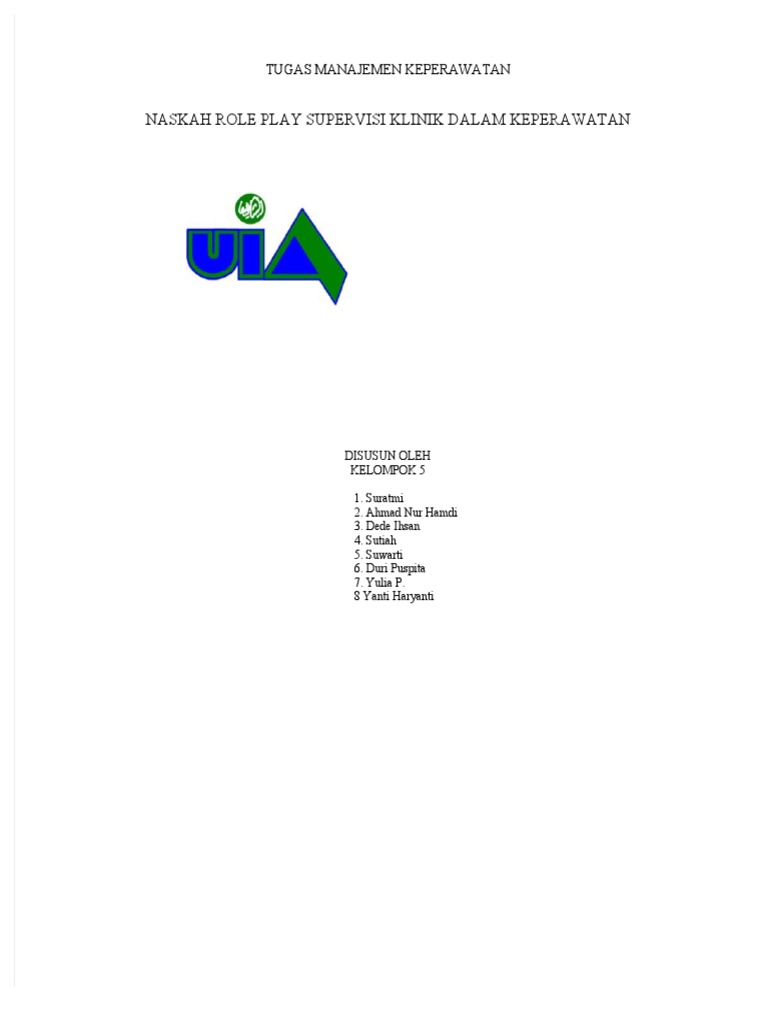 Naskah Role Play Supervisi Kelp 5 | PDF