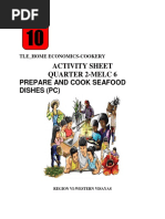Lesson 2 Prepare and Cook Seafood Dishes | PDF | Shellfish | Seafood
