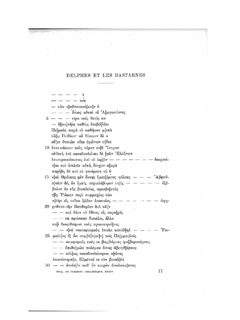 A. J. Reinach Bastarnae | PDF