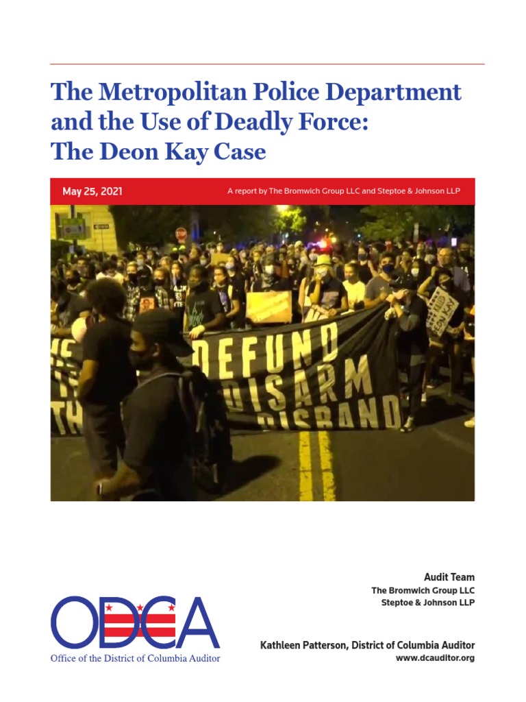MPD 2020 Deadly Force Deon Kay 5 25 21 | PDF | Deadly Force | Use Of Force