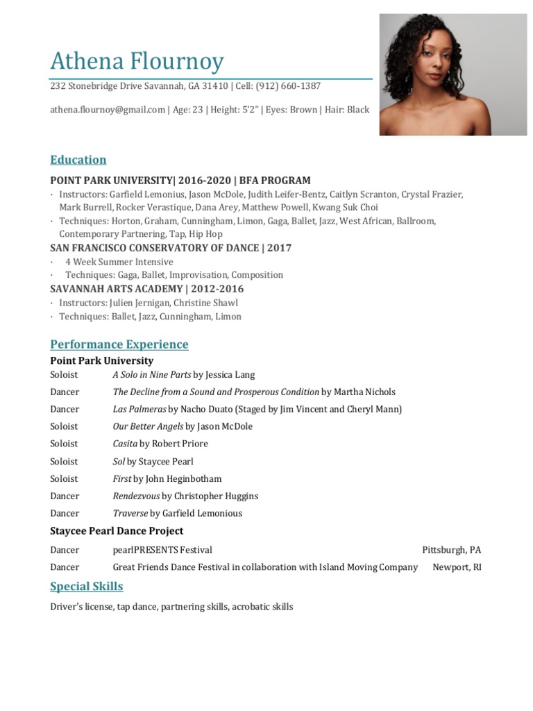 Athena Flournoy Resume 2021 | PDF