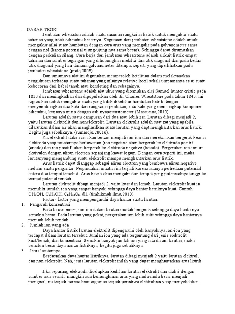 DASAR TEORI Fisika | PDF