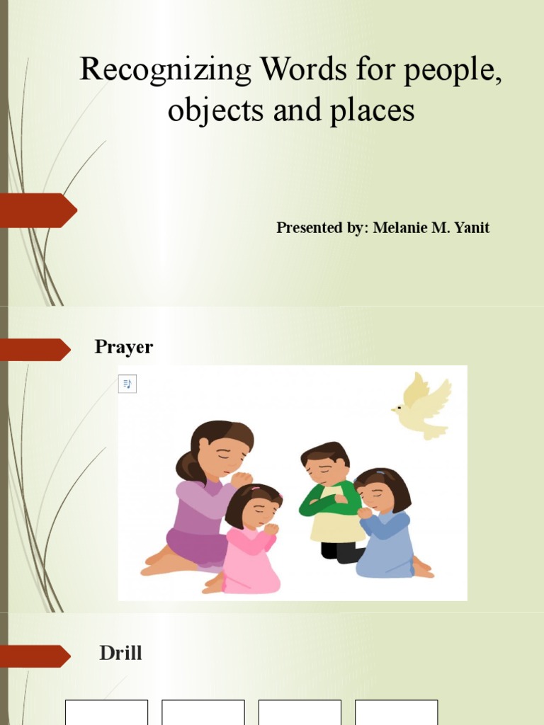 Recognizing Words For People, Objects and Places | PDF