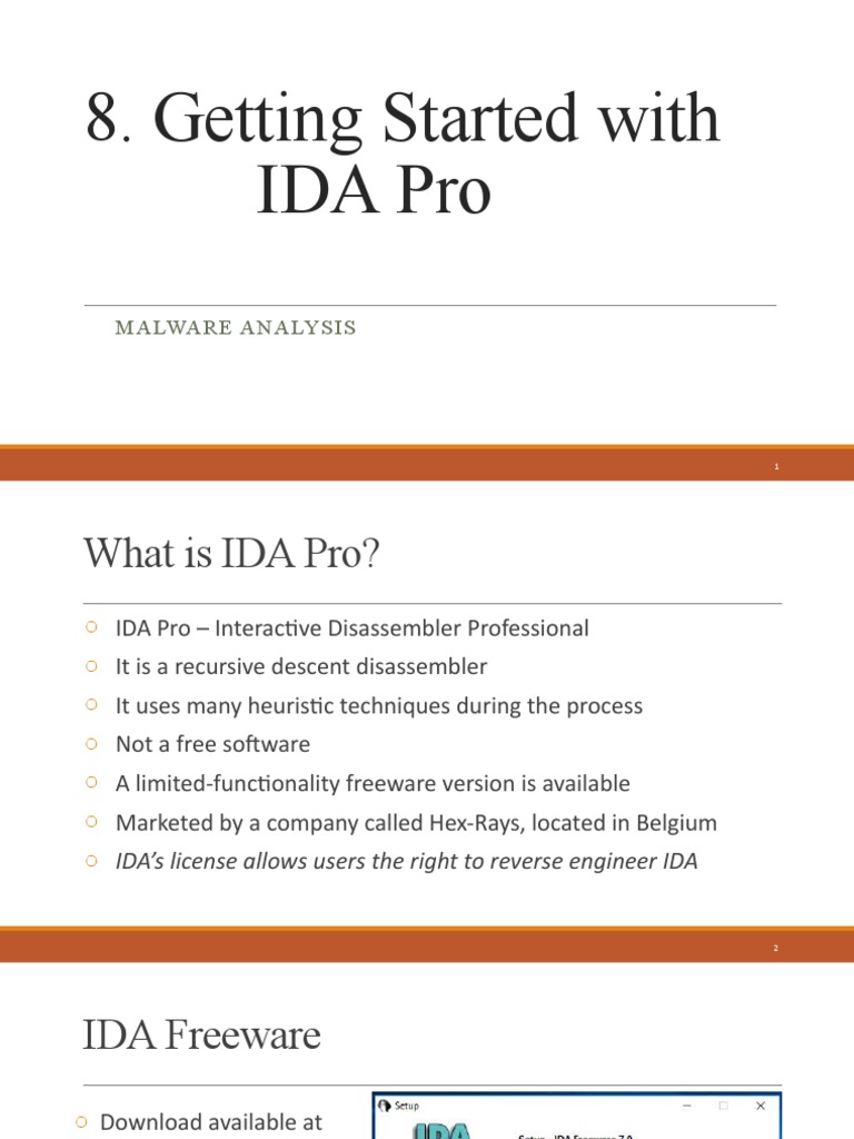 8 Introduction To IDA Pro | PDF | Computer Program | Programming