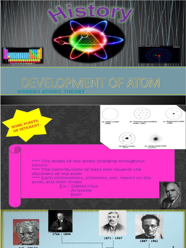 Evolution of Modern Atomic Theory | PDF | Atomic Nucleus | Atoms