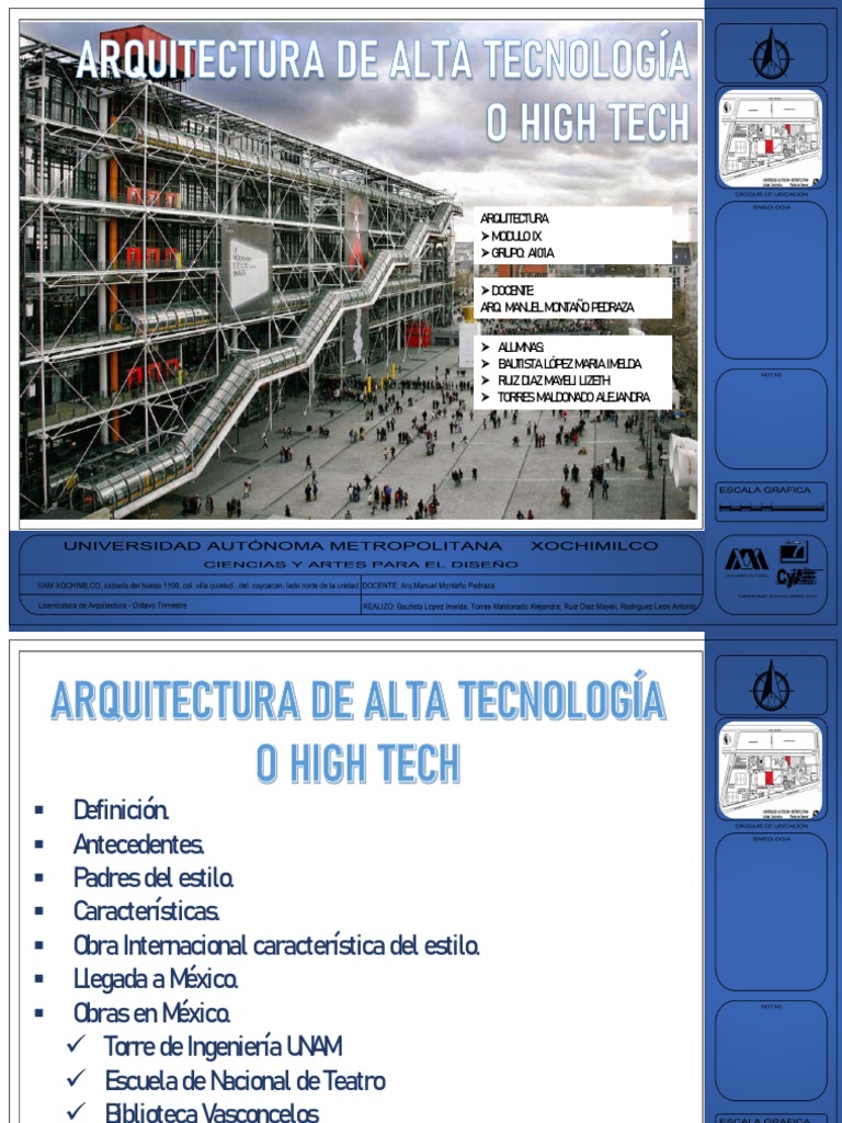 HIGH TECH Final | PDF | Diseño arquitectonico | Arquitectura