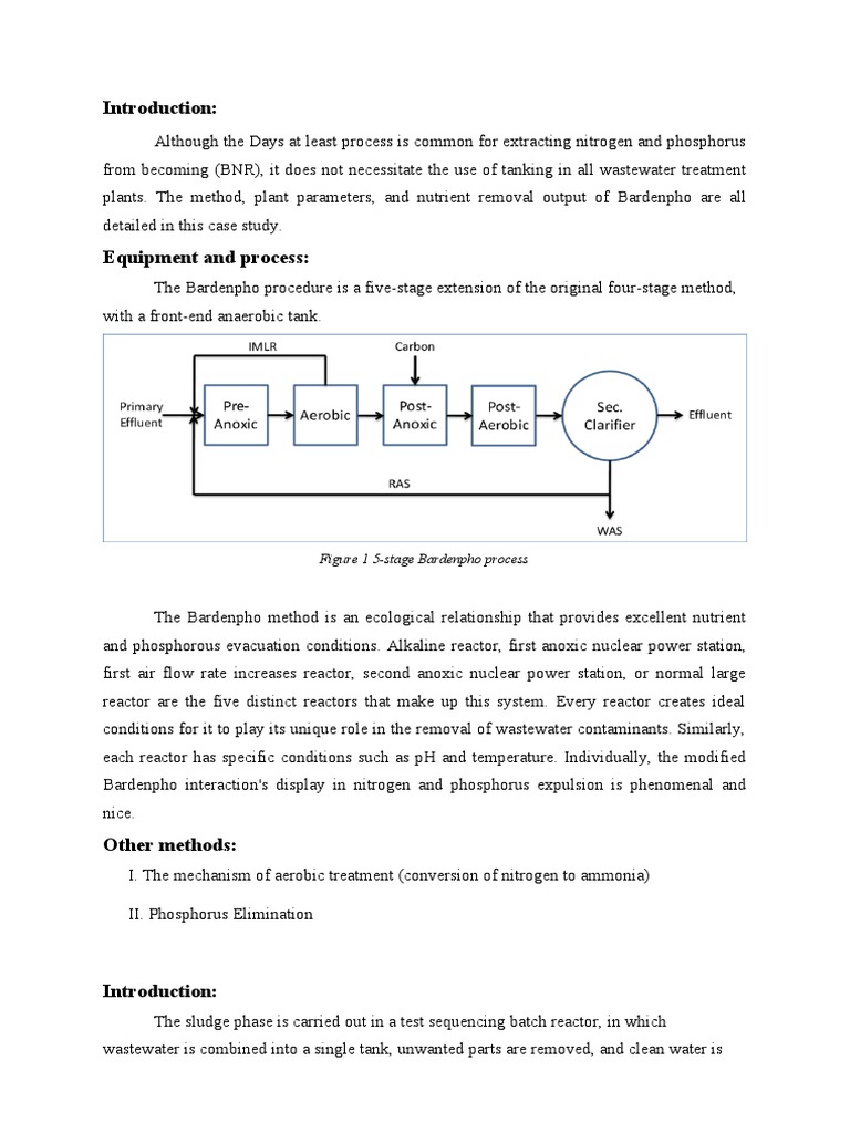Figure 1 5-Stage Bardenpho Process | Download Free PDF | Sewage ...