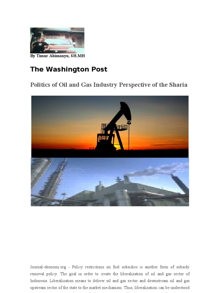 Politics of Oil and Gas Industry Perspective of The Sharia | PDF ...