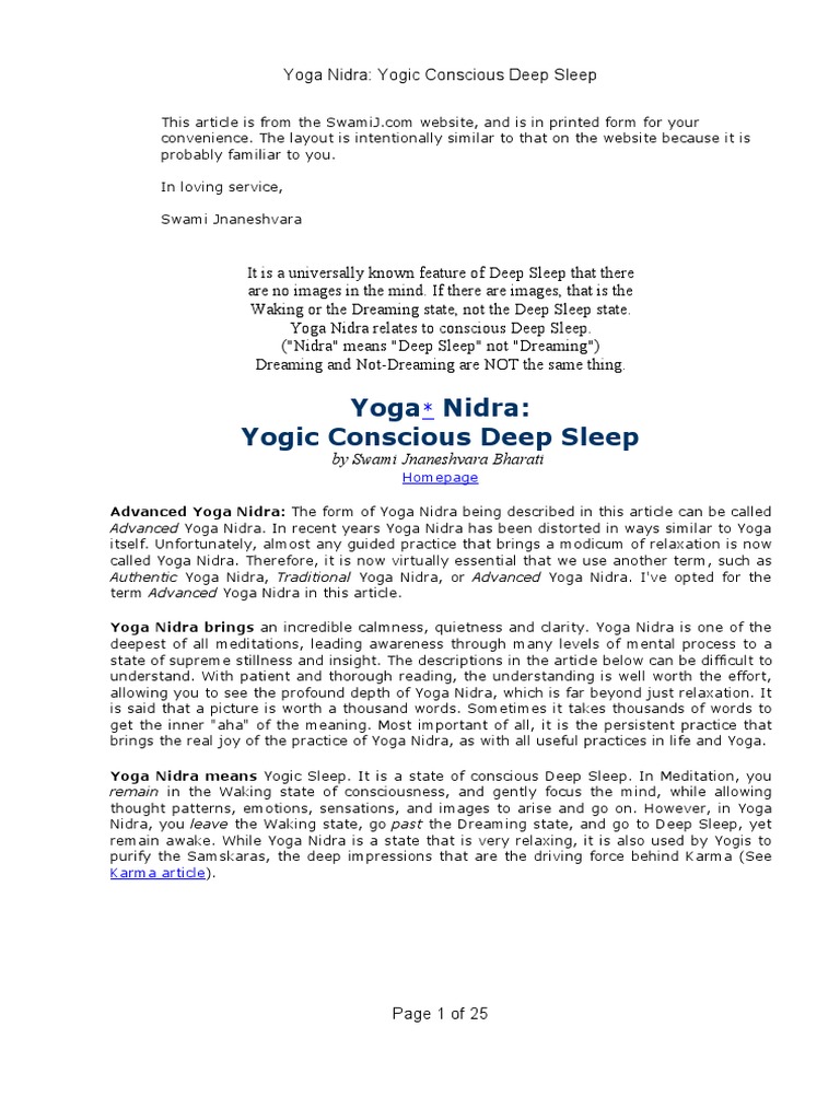 Exploring the Depths of Yoga Nidra: An Audio Guide to the Introduction ...