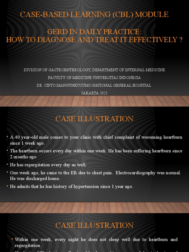 Case-Based Learning (CBL) Module: Gerd in Daily Practice: How To ...